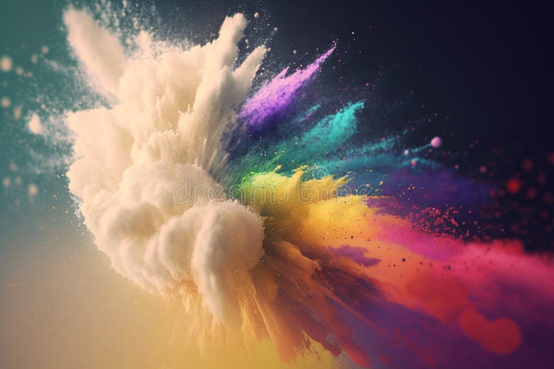 Colored Exploding Rainbow Cloud Stock Illustrations – 340 Colored ...