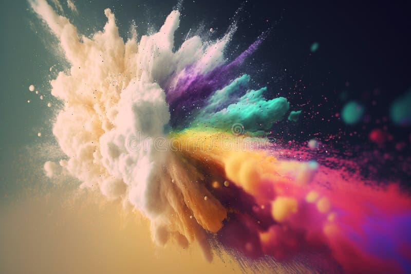 Colored Exploding Rainbow Cloud Stock Illustrations – 340 Colored ...