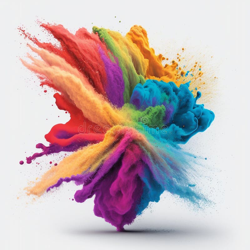 Colored Exploding Rainbow Cloud Stock Illustrations – 340 Colored ...