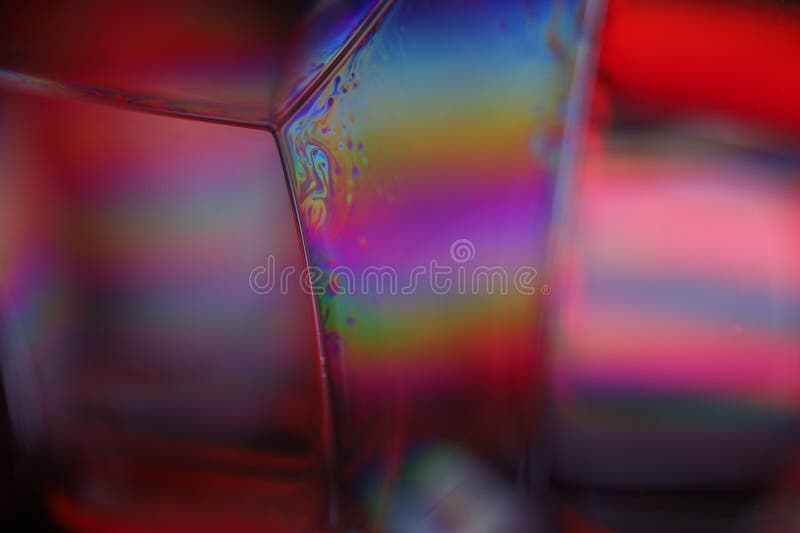 Rainbow Effects on Black Background, Fluid Background, Dark Abstraction ...