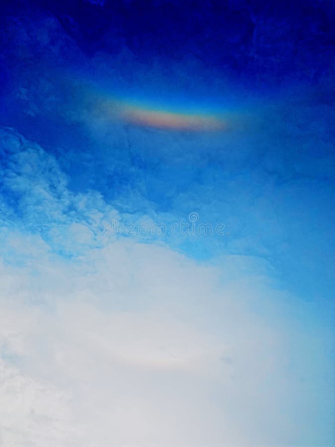 The Rainbow that Emerges from the Mist in the Morning Stock Image ...