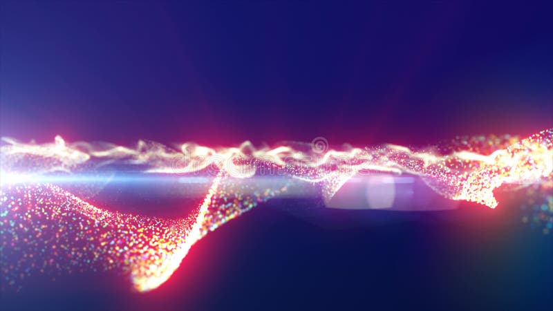 Rainbow Energy Glowing Magic Waves High Tech Digital Iridescent with ...