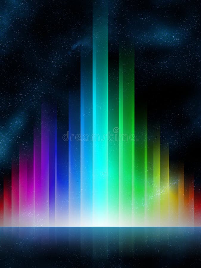Rainbow equalizer stock illustration. Illustration of stage - 19627662
