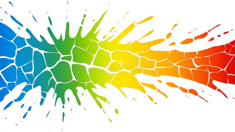 Rainbow Explosion of Paint, a Kaleidoscope of Color and Creativity in ...