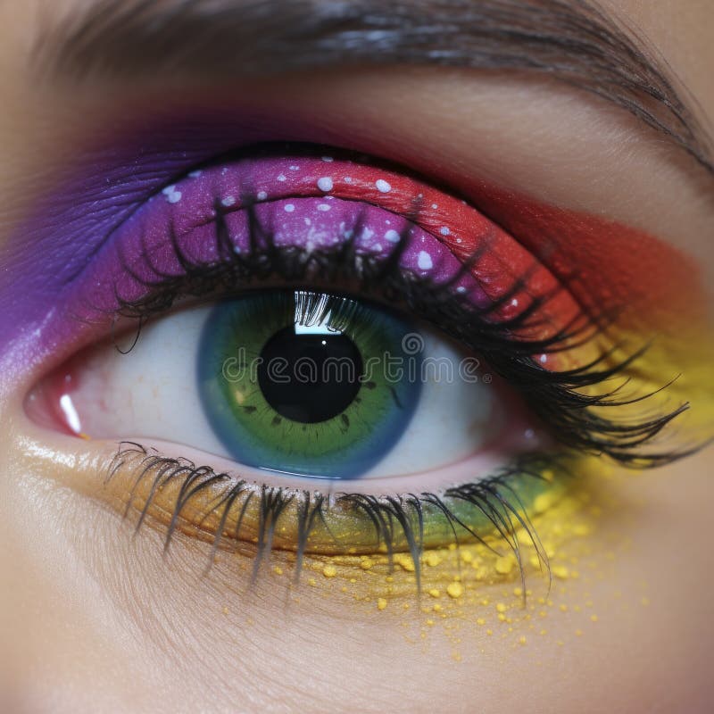 Rainbow Eye , Conceptual Art Stock Illustration - Illustration of ...