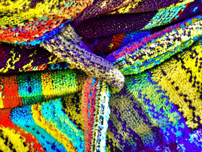 Rainbow Fabric stock photo. Image of abstract, fabric - 253118360