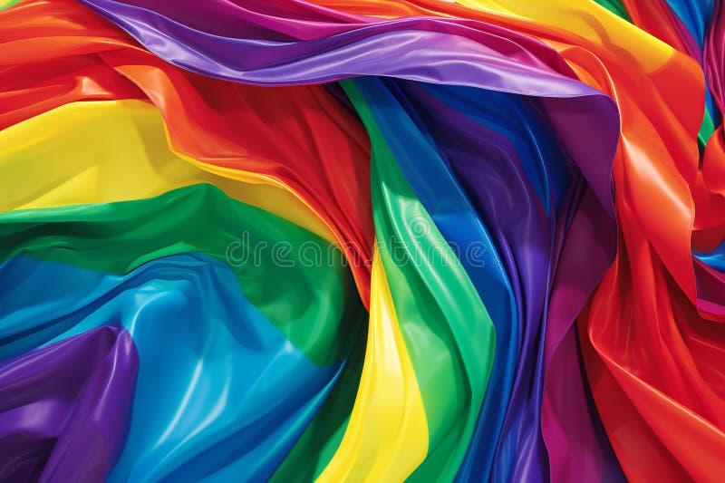 Rainbow fabric stock illustration. Illustration of burlap - 33316512