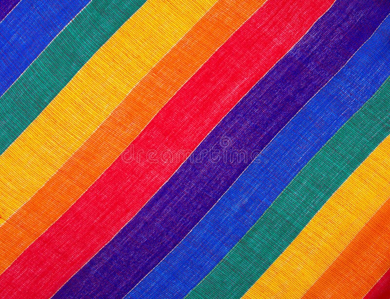 Rainbow Fabric Diagonal Stripes Stock Image - Image of stripe, texture ...