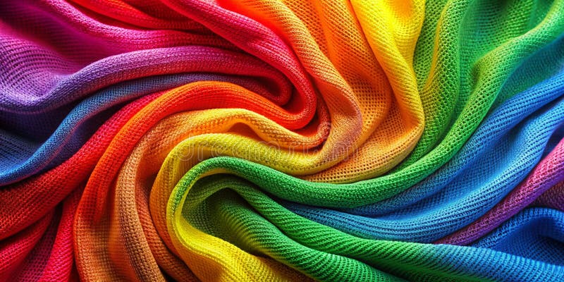 Rainbow Fabric Texture Background Colorful Rainbow Fabric Texture ...