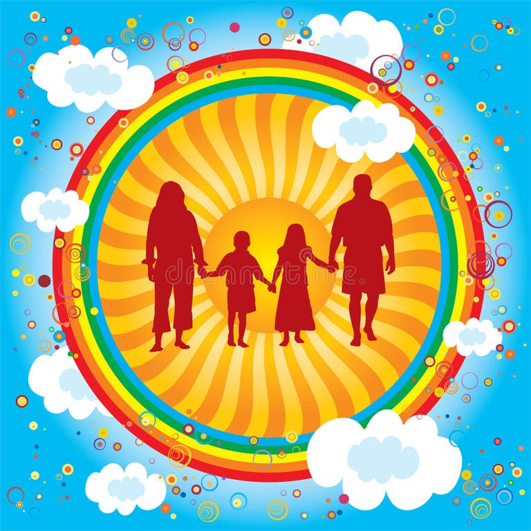 Family Rainbow Stock Illustrations – 14,310 Family Rainbow Stock ...