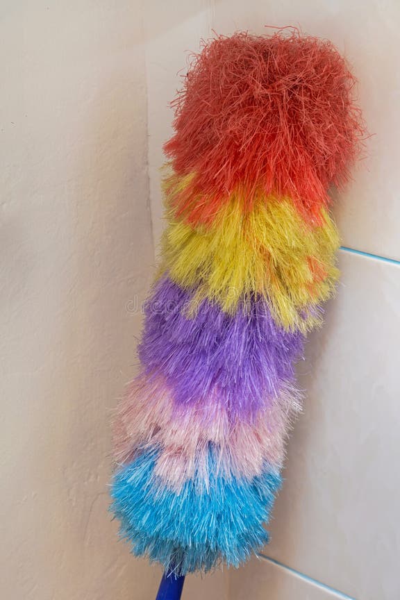 Rainbow Feather Static Duster Stock Photo - Image of static, feather ...