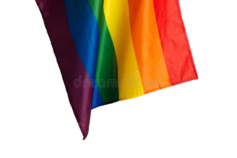 Rainbow Flag As a Background. Top View Stock Photo - Image of rainbow ...
