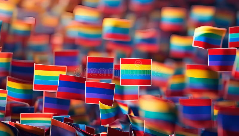 Rainbow Flag: a Celebration of Diversity Stock Illustration ...