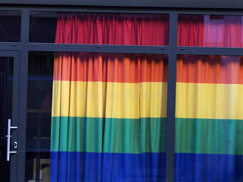 Rainbow Flag on Rome Coliseum Background Stock Image - Image of arena ...