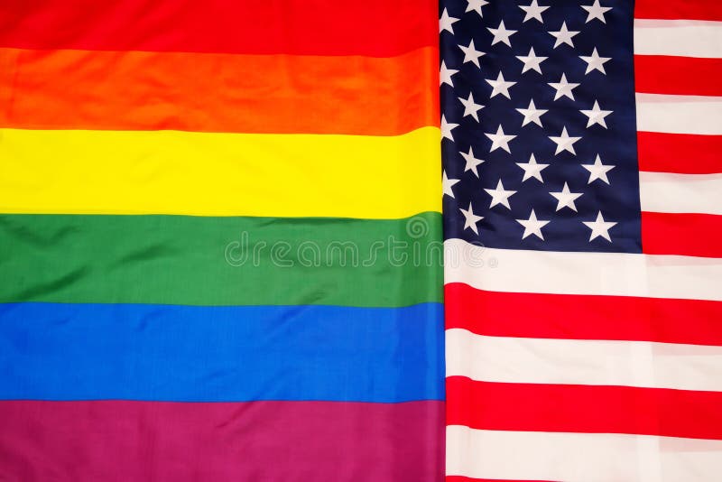 Rainbow flag LGBT movement stock photo. Image of flag - 218759210