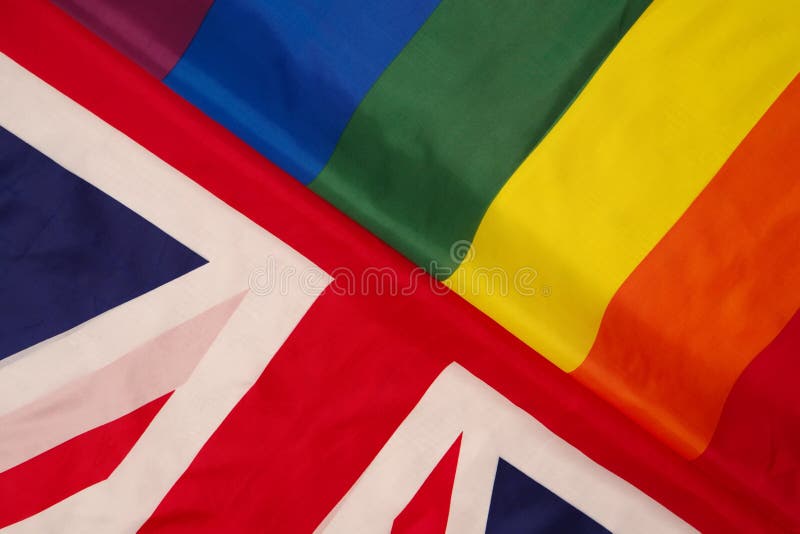 Rainbow flag LGBT movement stock image. Image of bright - 218759205