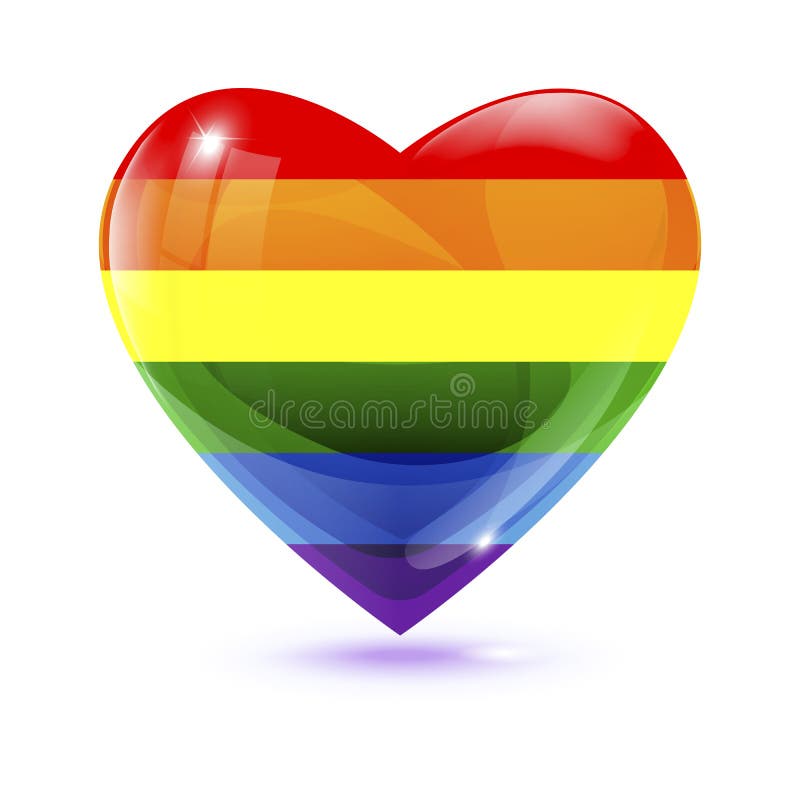 Rainbow Flag LGBT Symbol in Heart Shape Stock Vector - Illustration of ... Rainbow Flag LGBT Symbol in Heart Shape Stock Vector - Illustration of ...