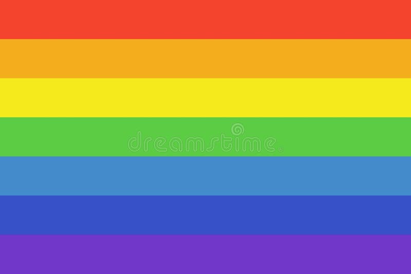 Rainbow Flag Rectangle Symbol Stock Vector - Illustration of sign ...