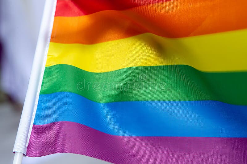 Rainbow Flag Symbolizing LGBTQIA+ Rights, Diversity, and Inclusivity ...
