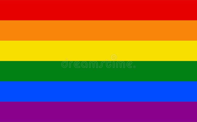 Rainbow Flag. Vector. Accurate Dimensions, Element Proportions and ...