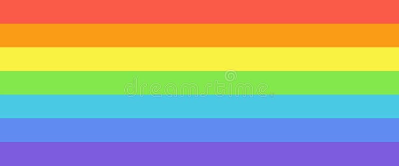 Rainbow Flag Wide Panoramic Graphic Stock Vector - Illustration of ...
