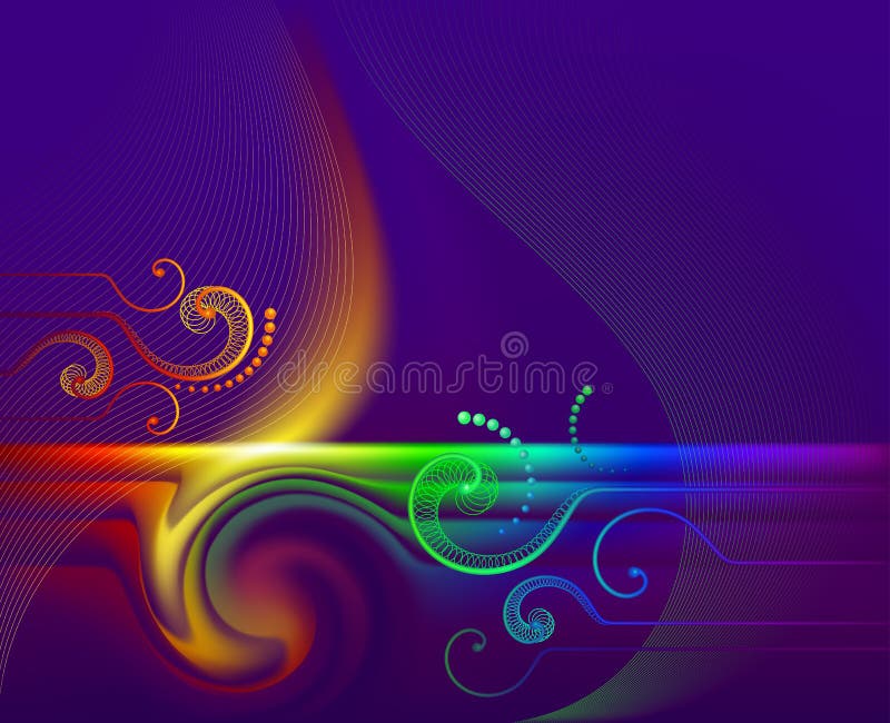 Rainbow_flame stock vector. Illustration of light, purple - 10778714