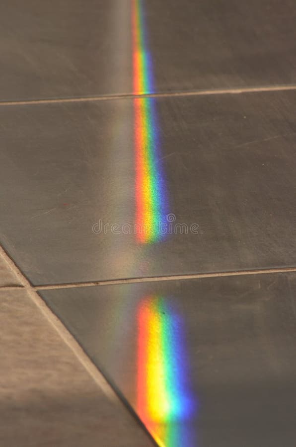Rainbow on the floor stock image. Image of rainbow, glass - 125775115