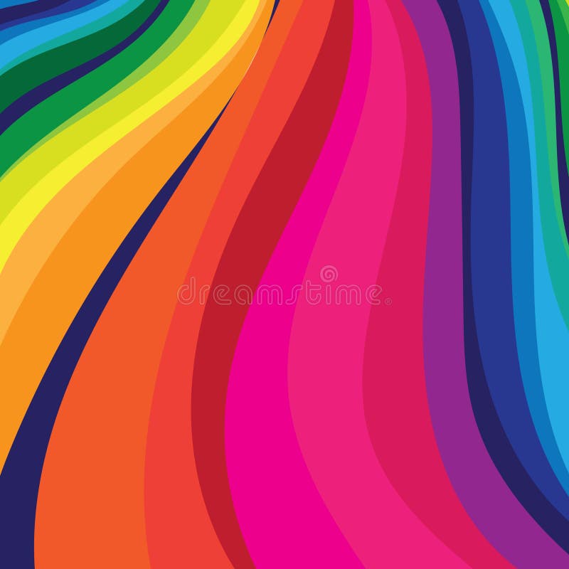 Rainbow Flow Background. Vector Illustration Decorative Background ...