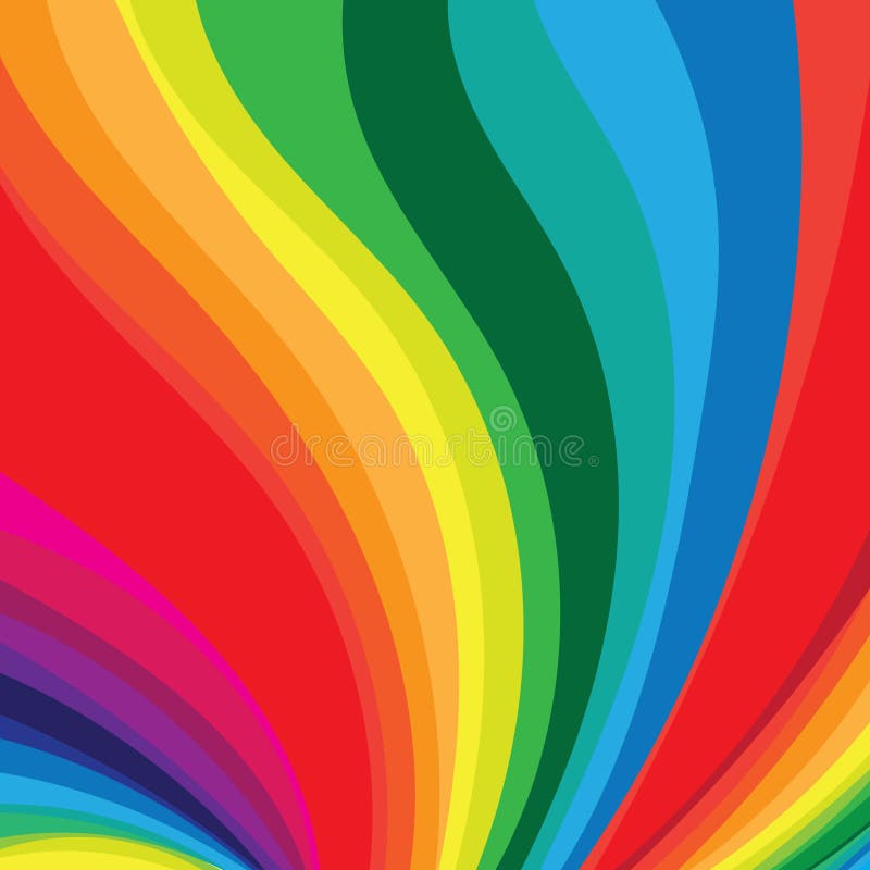 Rainbow Flow Background. Vector Illustration Decorative Design Stock ...