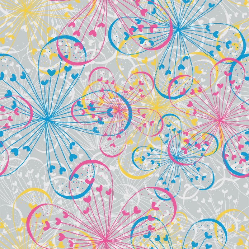 Rainbow Flower Power stock vector. Illustration of floral - 156468105