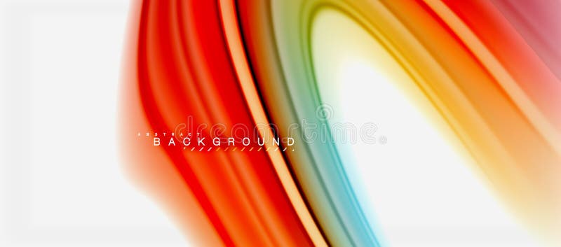 Rainbow Fluid Colors Abstract Background Twisted Liquid Design ...