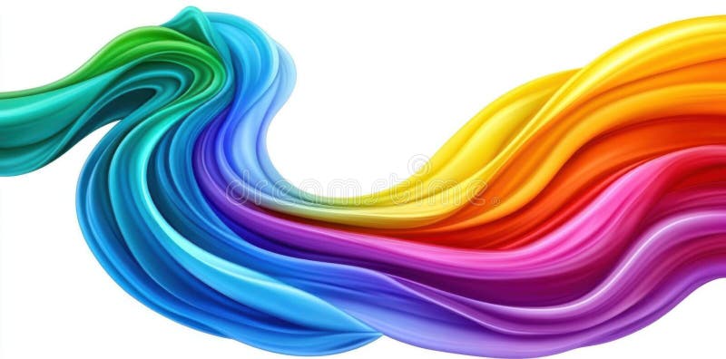Rainbow fluid wave swirl stock photo. Image of motion - 370198898
