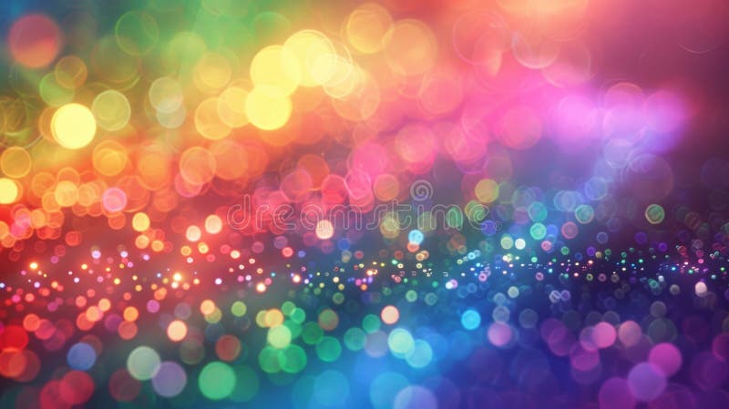 A Rainbow of Fluorescent Colors Painting the Sky As Particles Collide ...