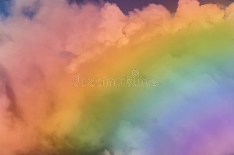 Rainbow in fog stock image. Image of dark, state, steam - 91643419