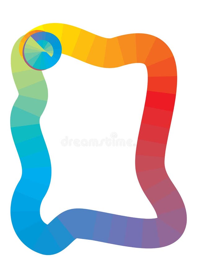 Rainbow frame stock illustration. Illustration of banner - 6309986
