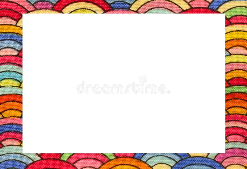 Rainbow Frame with Space To Write Your Text Stock Photo - Image of ...