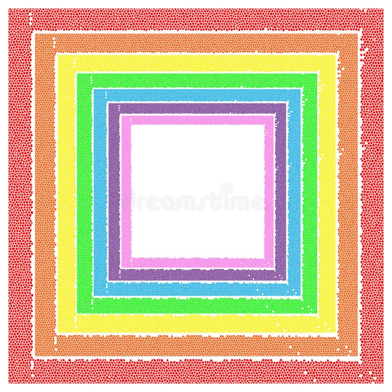 Rainbow Frames stock illustration. Illustration of square - 28006870