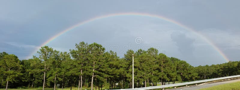 Rainbow stock photo. Image of fall, beautiful, full, rainbow - 77481394