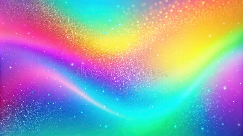Rainbow Galaxy Sparkle Background Magical Dreamscape of Shimmering Dust ...