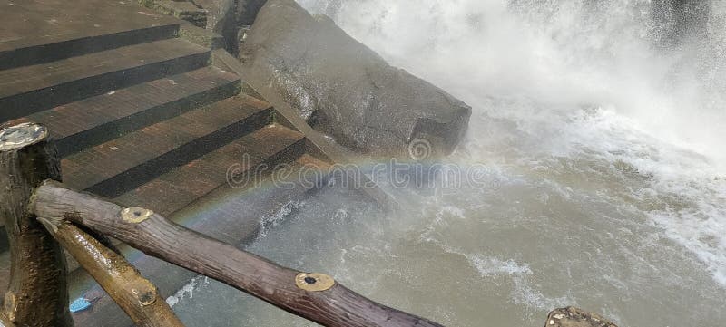 Rainbow in Gandihati Waterfalls in Parlekhimidi in Gajapathi District ...
