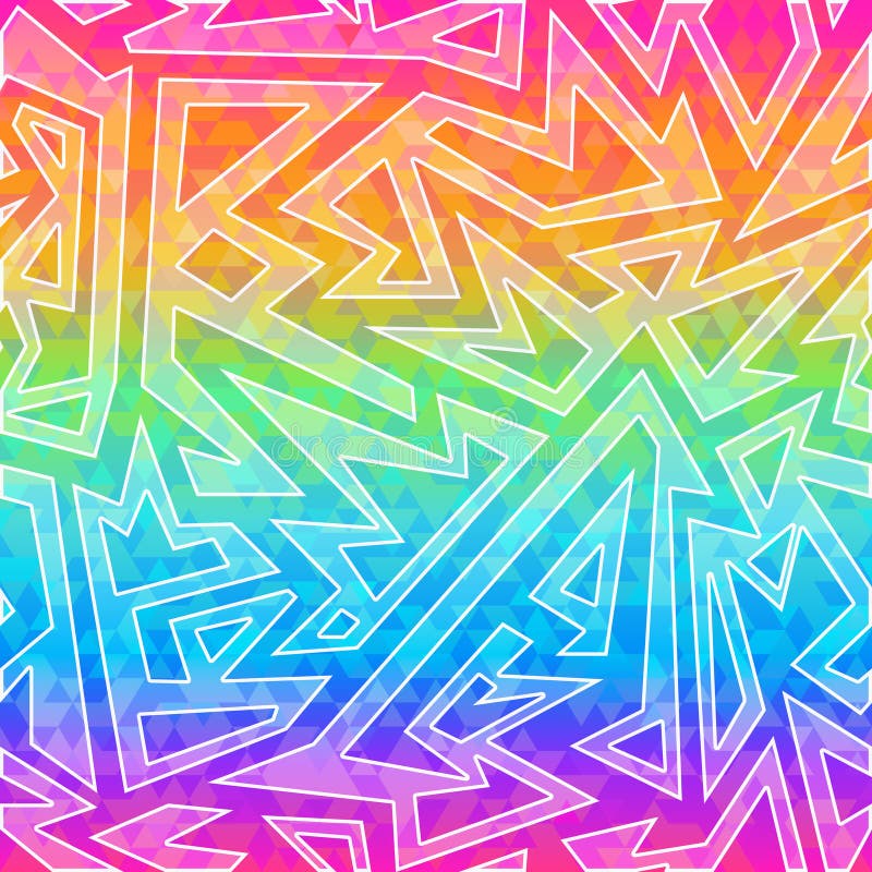 Geometric Rainbow Pattern Stock Illustrations – 128,506 Geometric ...