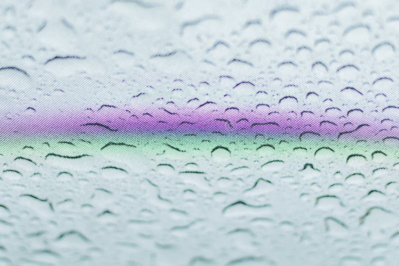 Rainbow on the Glass Hatch of the Car Stock Photo - Image of raindrop ...