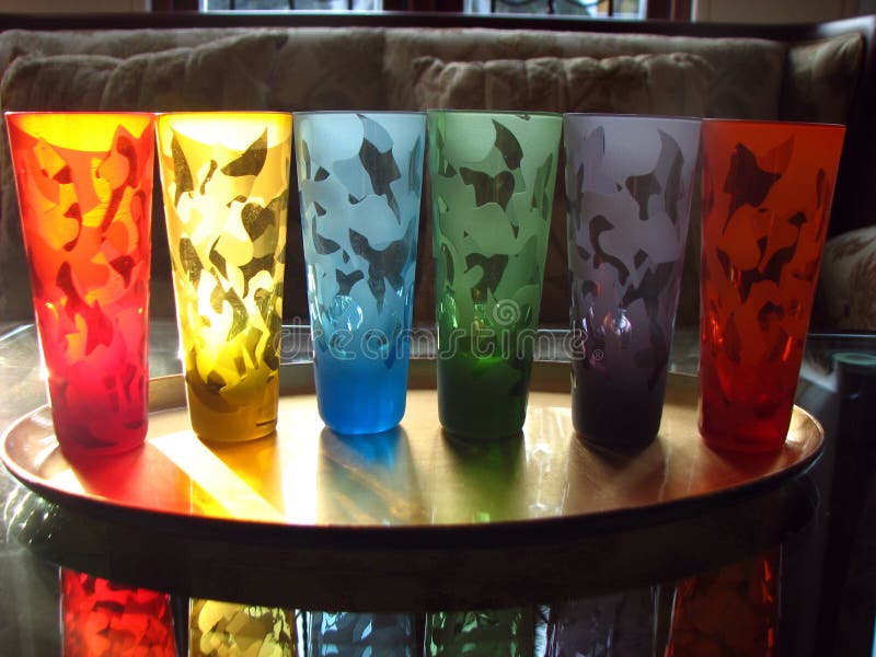 Rainbow Glasses stock image. Image of artistic, arranged - 3837189