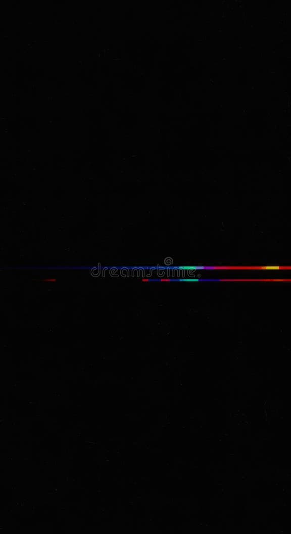 Rainbow Glitch Effect on Dark Background Stock Illustration ...