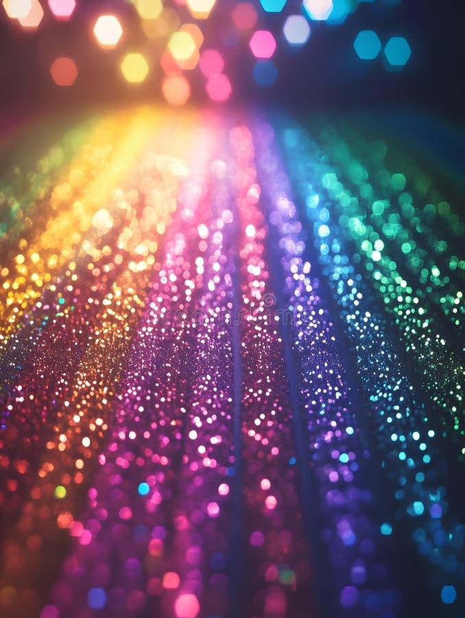Rainbow Glitter Background Sparkling Shimmer Festive Bright Colorful ...