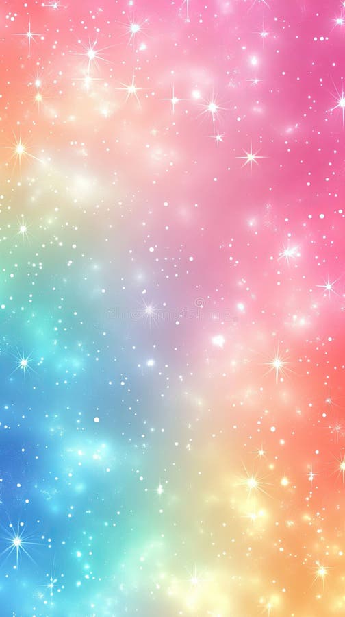 Rainbow Glitter Sparkle Background, High-Resolution Pastel Gradient ...