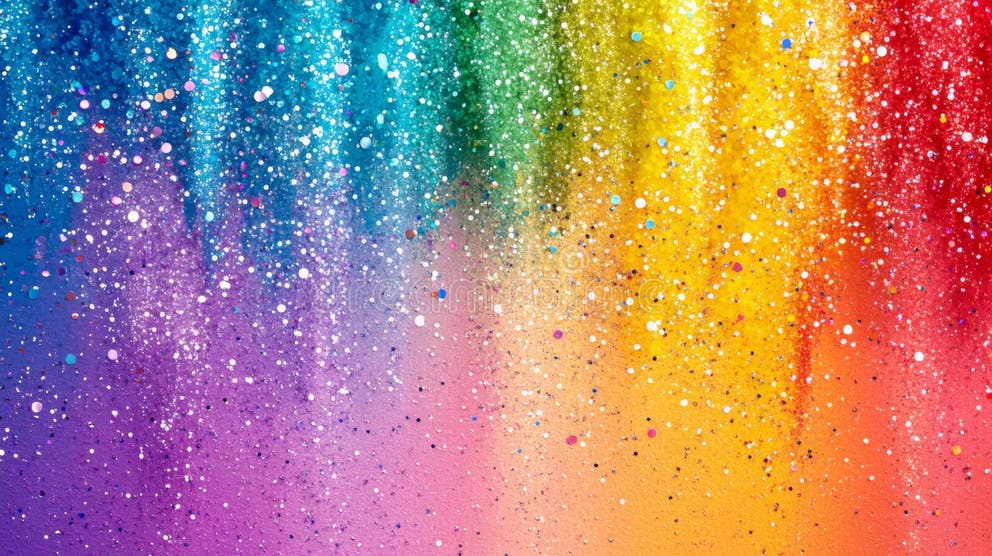 Rainbow Glitter Texture Background Stock Illustration - Illustration of ...