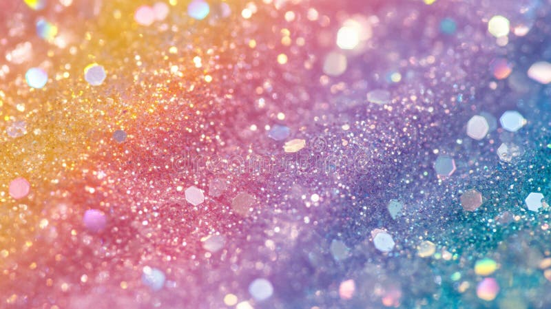Rainbow Glitter Texture Shimmering Sparkle Background Stock Illustration - Illustration of ...