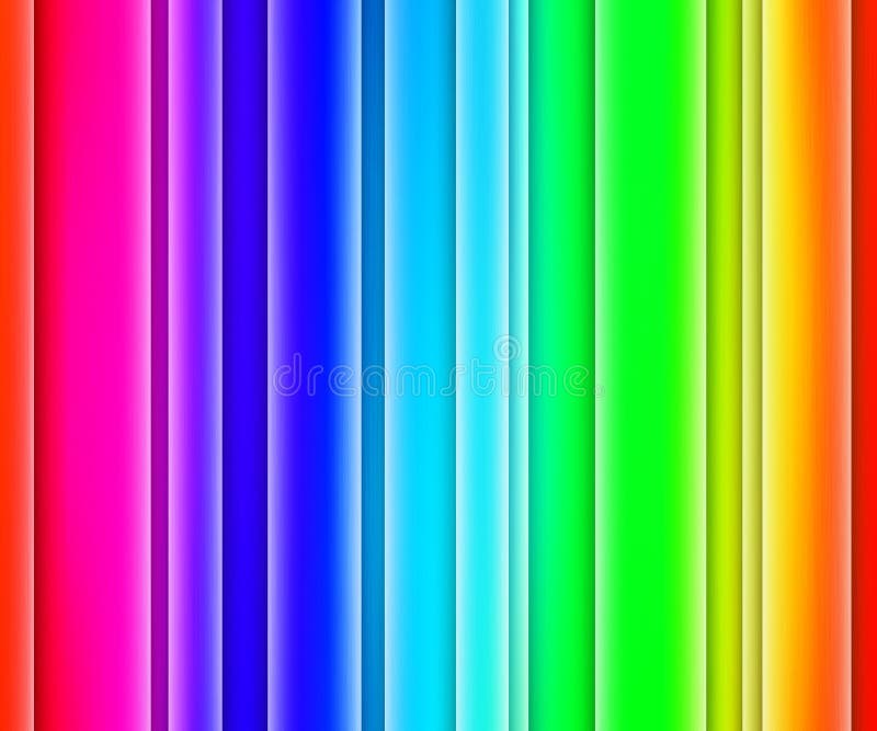 Rainbow Glowing Stripes Background Stock Illustration - Illustration of ...