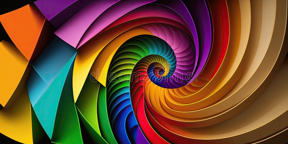 Abstract Recursive Spiral Design Stock Illustrations – 151 Abstract ...